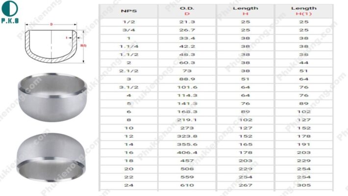 Bịt hàn inox | Inox 201 - 304 - 316 | Sẵn hàng tại kho