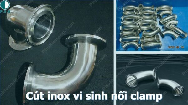 Cút vi sinh inox 304 nối Clamp | Kết nối tiện lợi | Giá rẻ